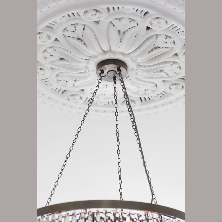 IP44 Clear Crystal Shallow Chandelier - Tigermoth Lighting