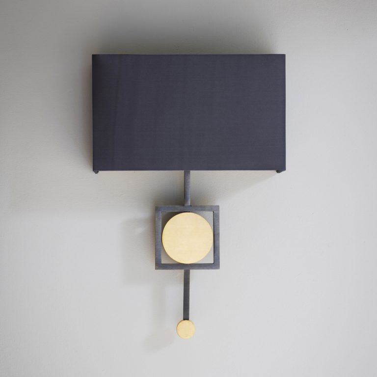 Compass Wall Light in Bronze with Alabaster - Tigermoth Lighting