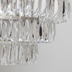 Clear Crystal Shallow Chandelier - Tigermoth Lighting