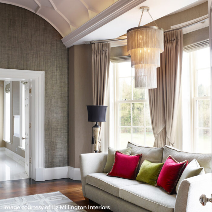Silver Chain Long Chandelier - Tigermoth Lighting