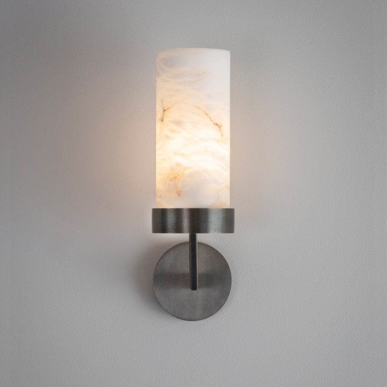 Compass Table Lamp in Gold with Alabaster - Tigermoth Lighting
