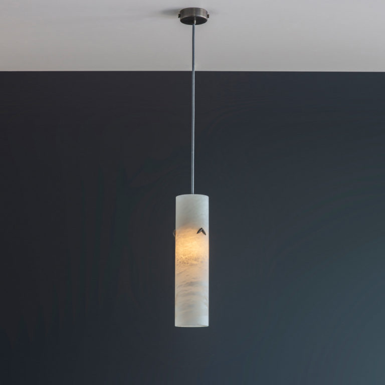 Alabaster Pendant Cluster with Leaf - Tigermoth Lighting