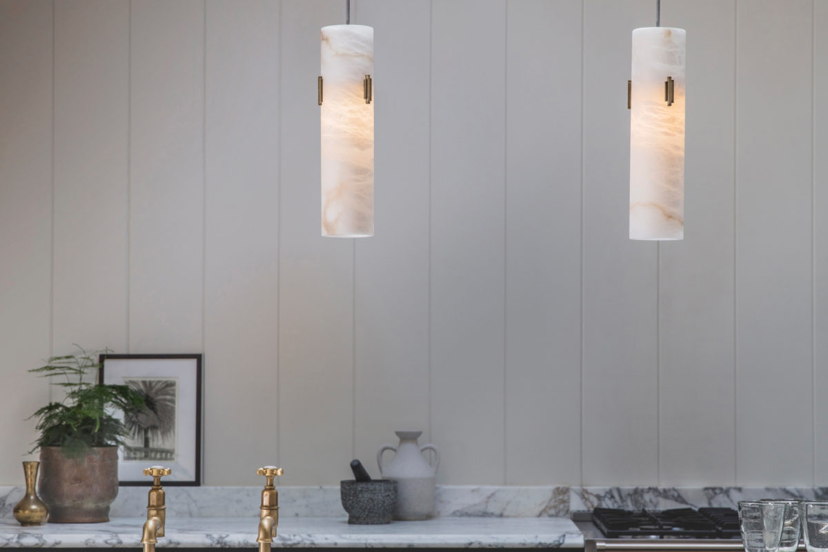 Alabaster Pendant Light with Deco - Tigermoth Lighting