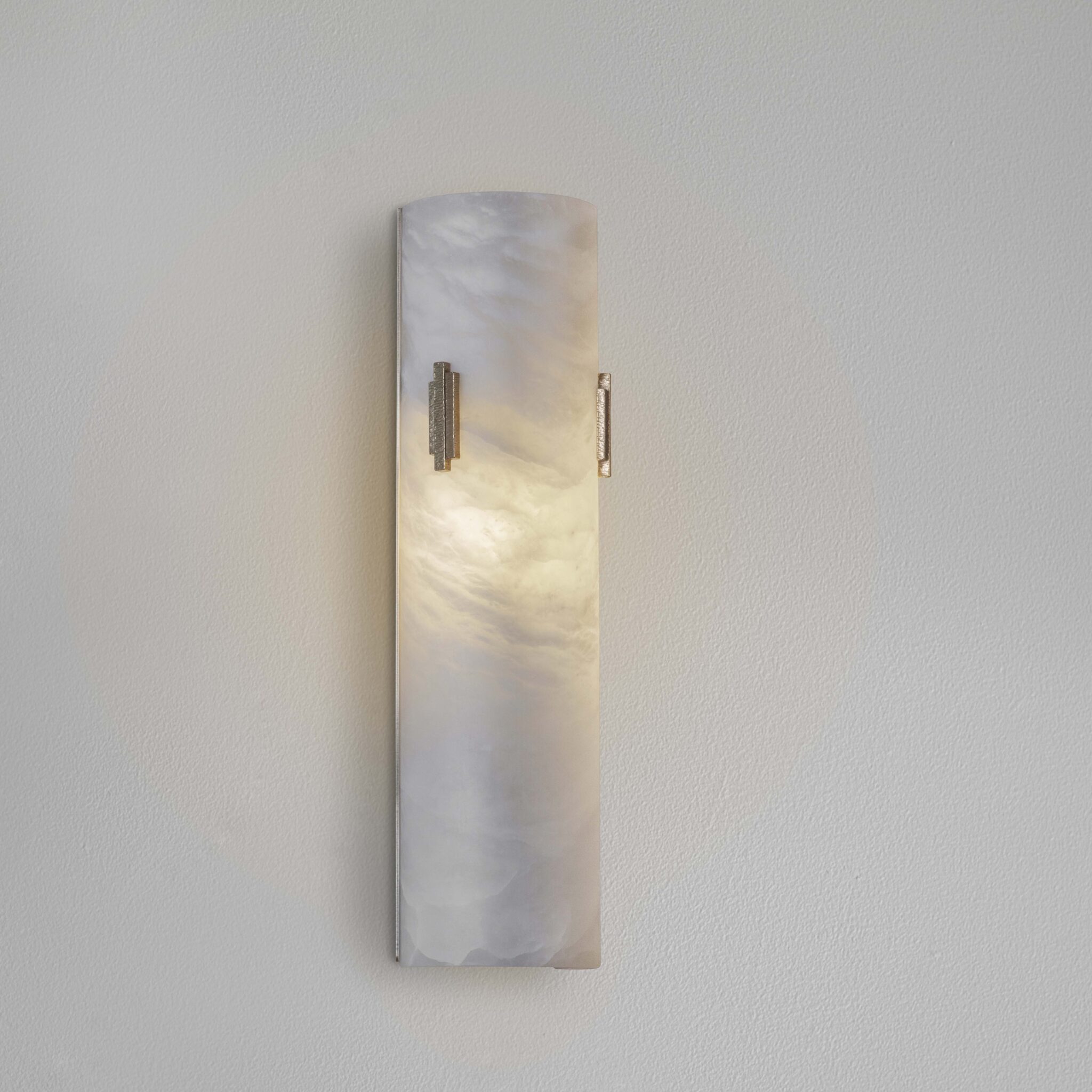 Alabaster Wall Light with Deco or Leaf - Tigermoth Lighting